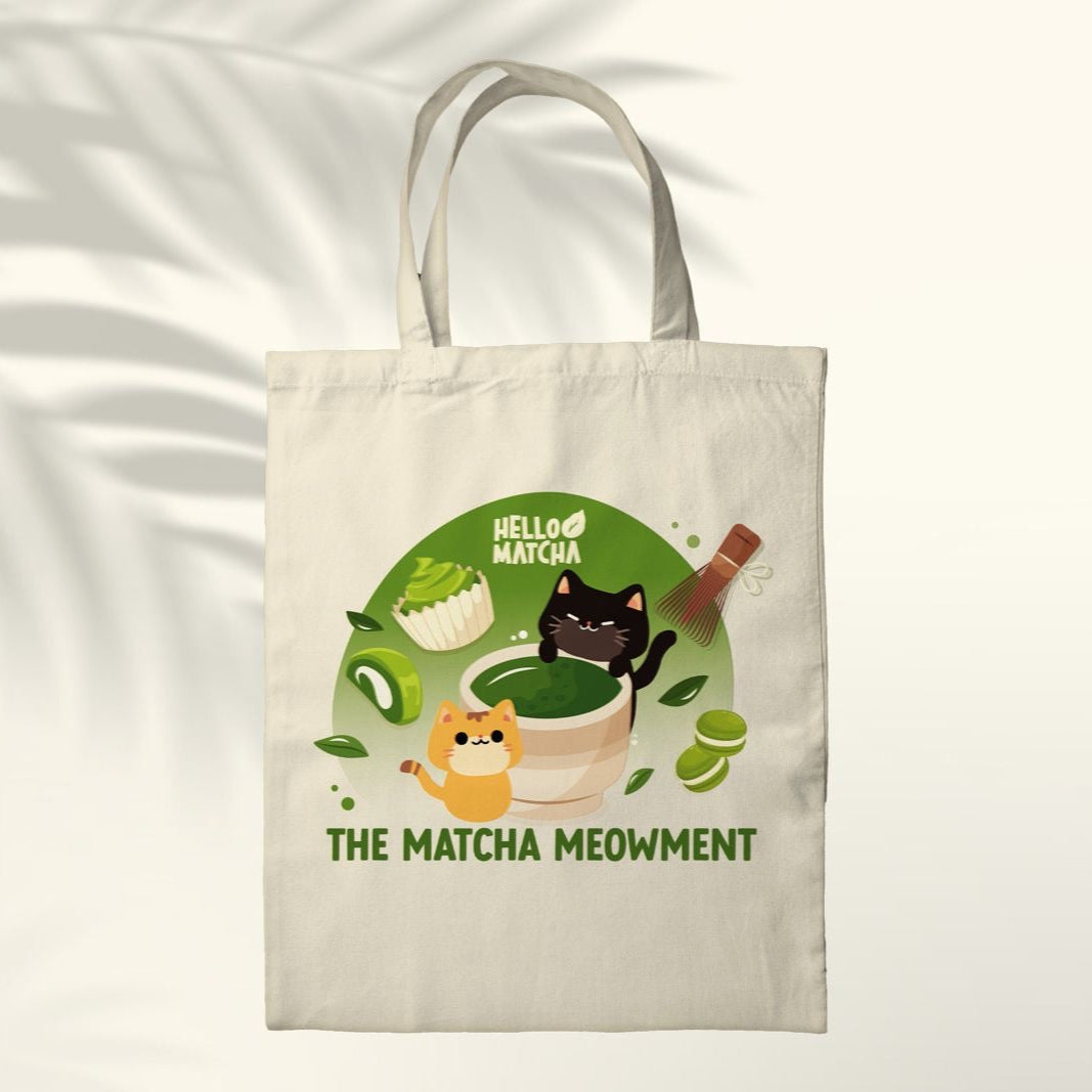 The Matcha Meowment Tote Bag – Hello Matcha